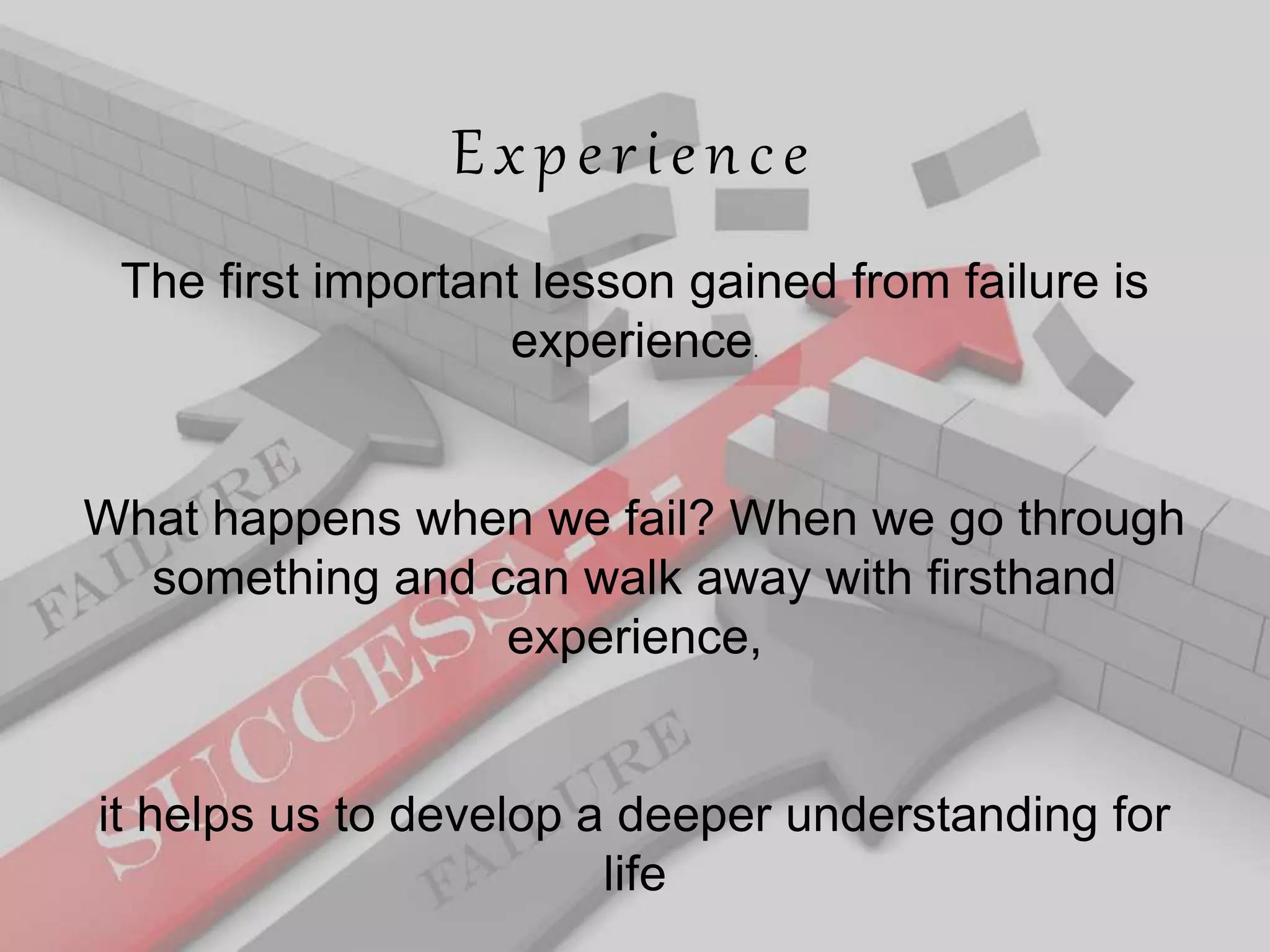 WHY FAILING IS IMPORTANT IN LIFE? | PPTX