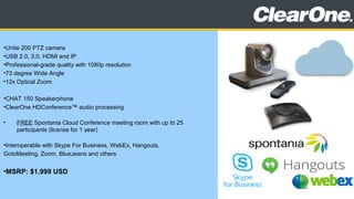 ClearOne Media Collaboration Presentation | PPT