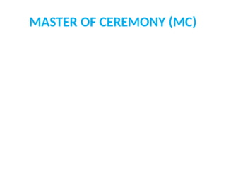 MC presentasi untuk menjadi master of ceremony | PPTX