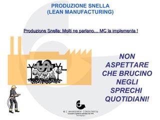 Presentazione lean production / produzione snella | PPT