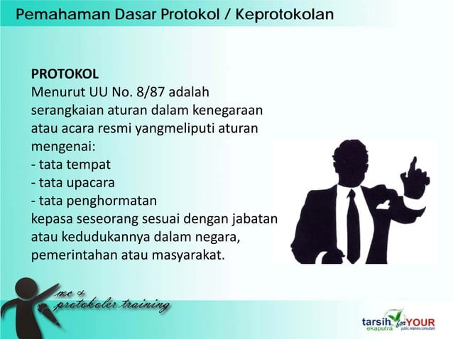 Mc & protokoler training module by Tarsih Ekaputra | PDF