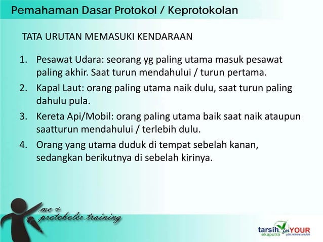 Mc & protokoler training module by Tarsih Ekaputra | PDF