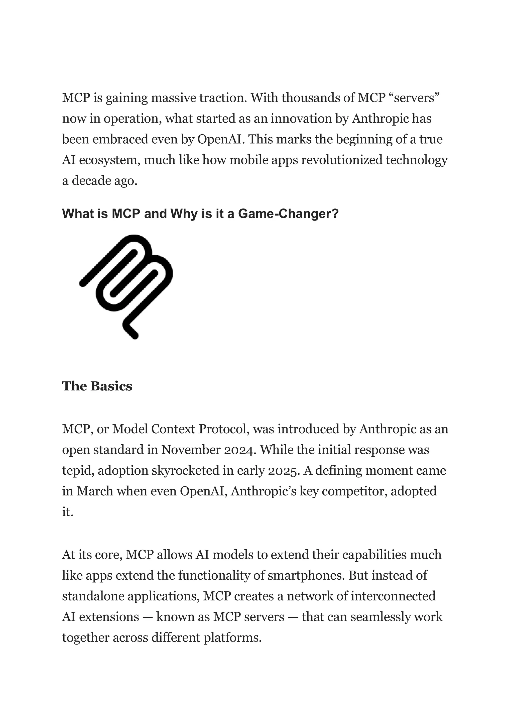 MCP The Birth of an Open AI Ecosystem.pdf