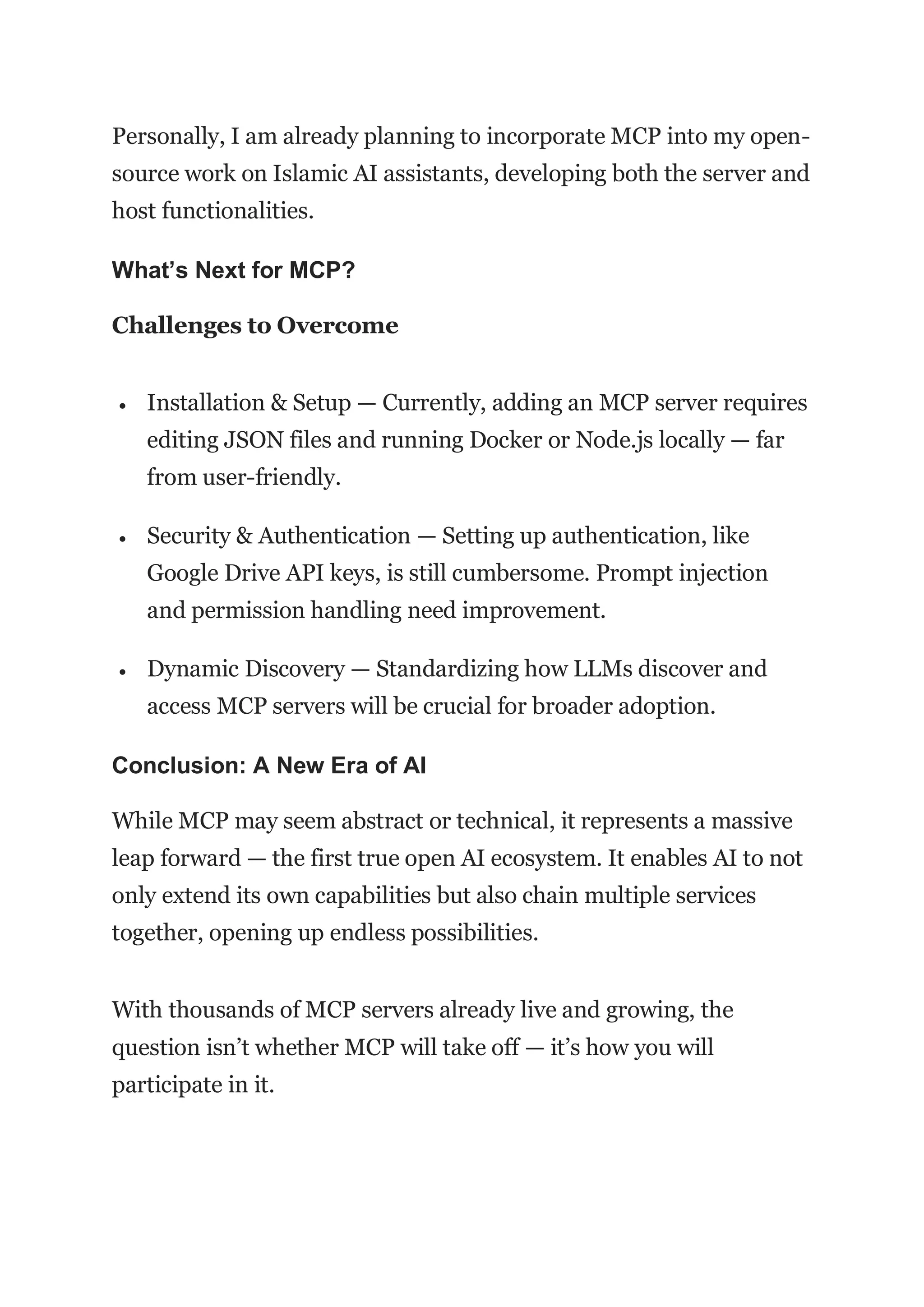MCP The Birth of an Open AI Ecosystem.pdf
