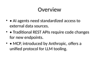 MCP_vs_APIs_Overview included in this fiel | PPTX
