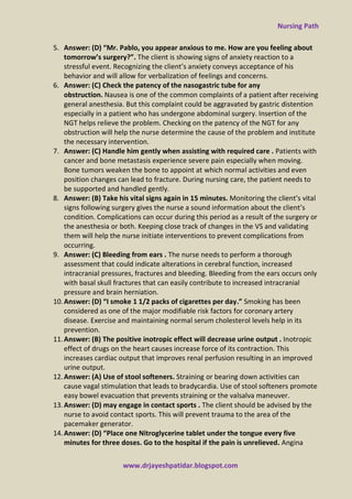 MCQ. Medical-surgical Nursing | PDF