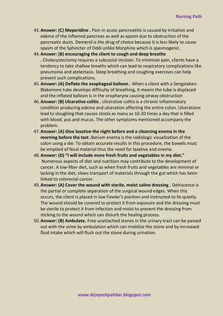 MCQ. Medical-surgical Nursing | PDF