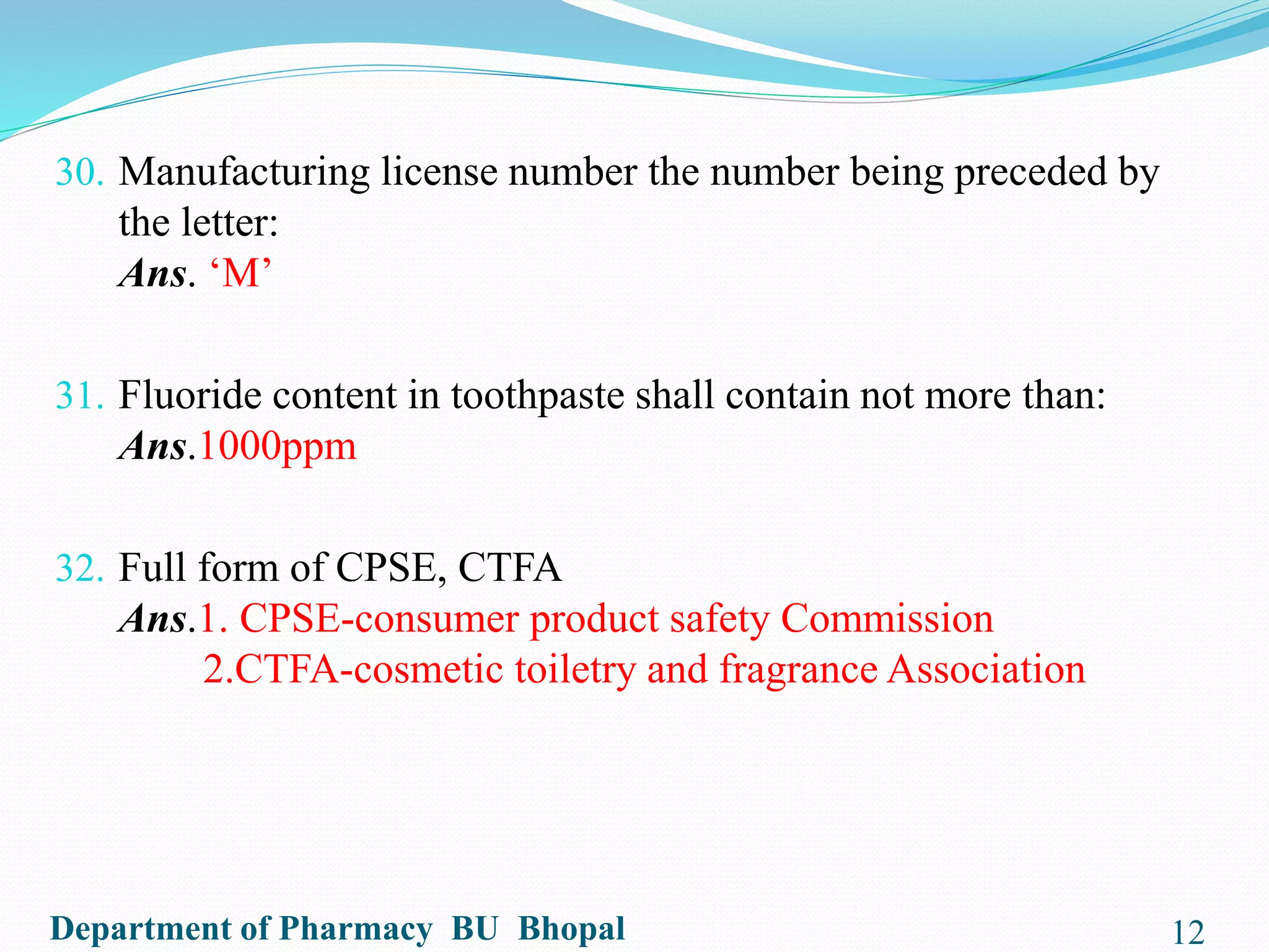 Short Answer Questions (MCQ) | PPTX
