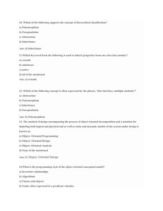 OOM MCQ Dev by Prof PL Pradhan TGPCET, NAGPUR | PDF