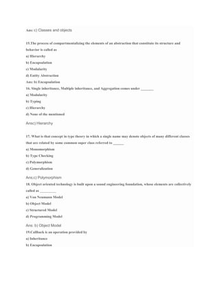 OOM MCQ Dev by Prof PL Pradhan TGPCET, NAGPUR | PDF