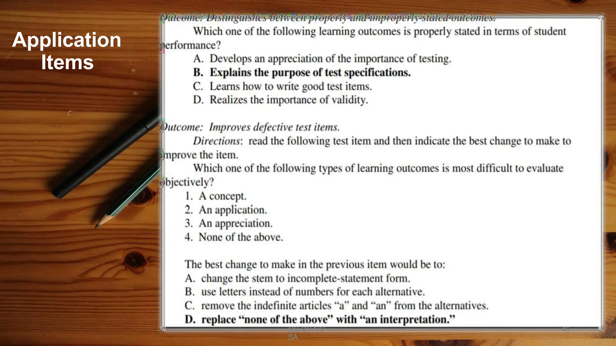 Designing multiple choice questions by Tiyagu | PPTX | Educational ...