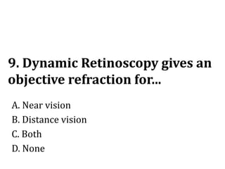 Ophthalmology and Optometry multiple Choice Questions.. Optometry Fans ...