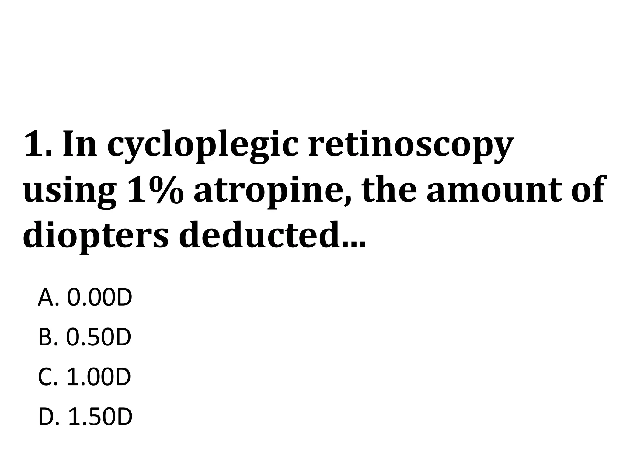 Ophthalmology and Optometry multiple Choice Questions.... Optometry ...