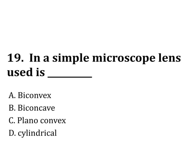 Ophthalmology and Optometry multiple Choice Questions.... Optometry ...