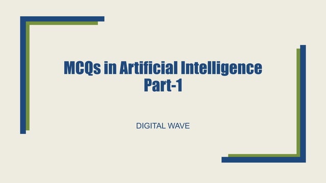 Artificial Intelligence MCQ Part 1 | 50 AI MCQs | Multiple Choice Questions & Answers | PDF