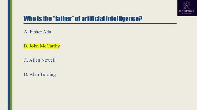 Artificial Intelligence MCQ Part 1 | 50 AI MCQs | Multiple Choice ...
