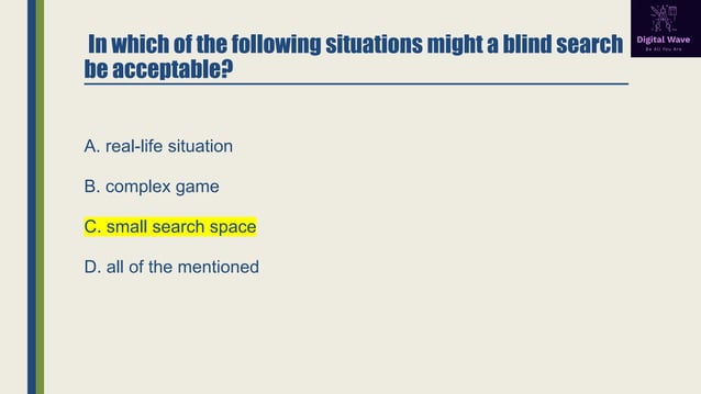 Artificial Intelligence MCQ Part 1 | 50 AI MCQs | Multiple Choice ...