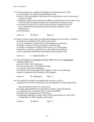 Mcq based on cases hrm | DOC