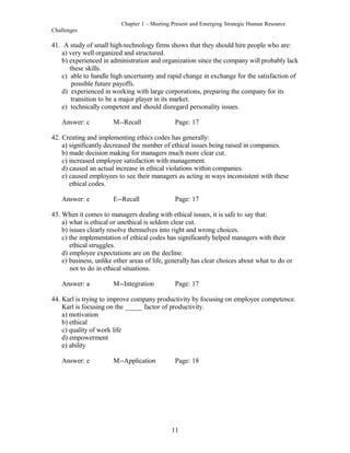 Mcq based on cases hrm | DOC