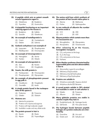 Multiple Choice questions in BIOCHEMISTRY by G.Vidya | PDF