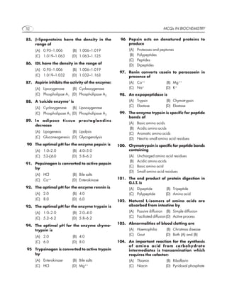 Multiple Choice questions in BIOCHEMISTRY by G.Vidya | PDF