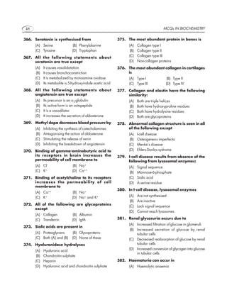 Multiple Choice questions in BIOCHEMISTRY by G.Vidya | PDF