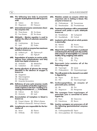 Multiple Choice questions in BIOCHEMISTRY by G.Vidya | PDF