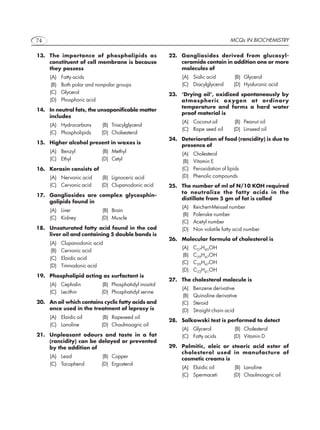 Multiple Choice questions in BIOCHEMISTRY by G.Vidya | PDF