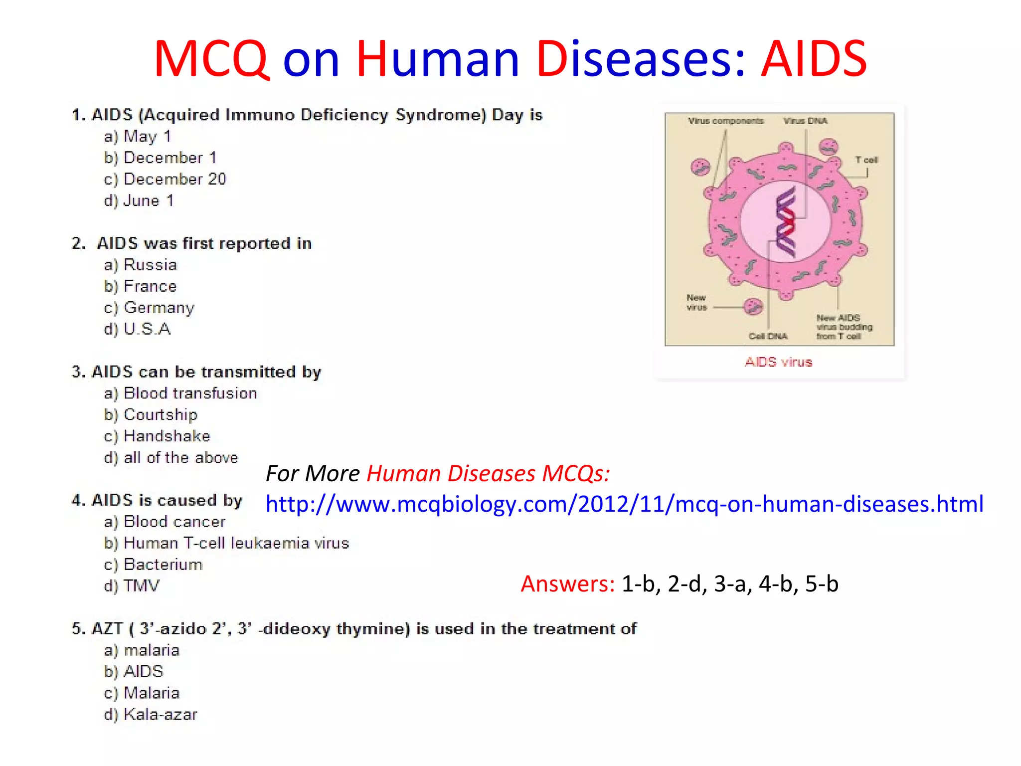 Biology MCQs (Multiple Choice Questions) | PPT