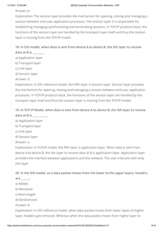 computer communication networks MCQs | PDF