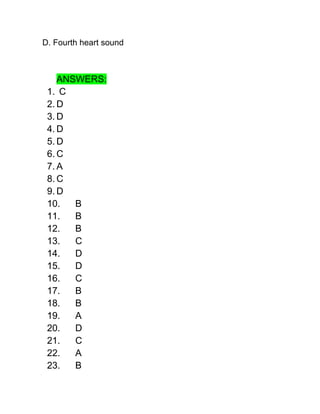 MCQ CVS Physiology | PDF