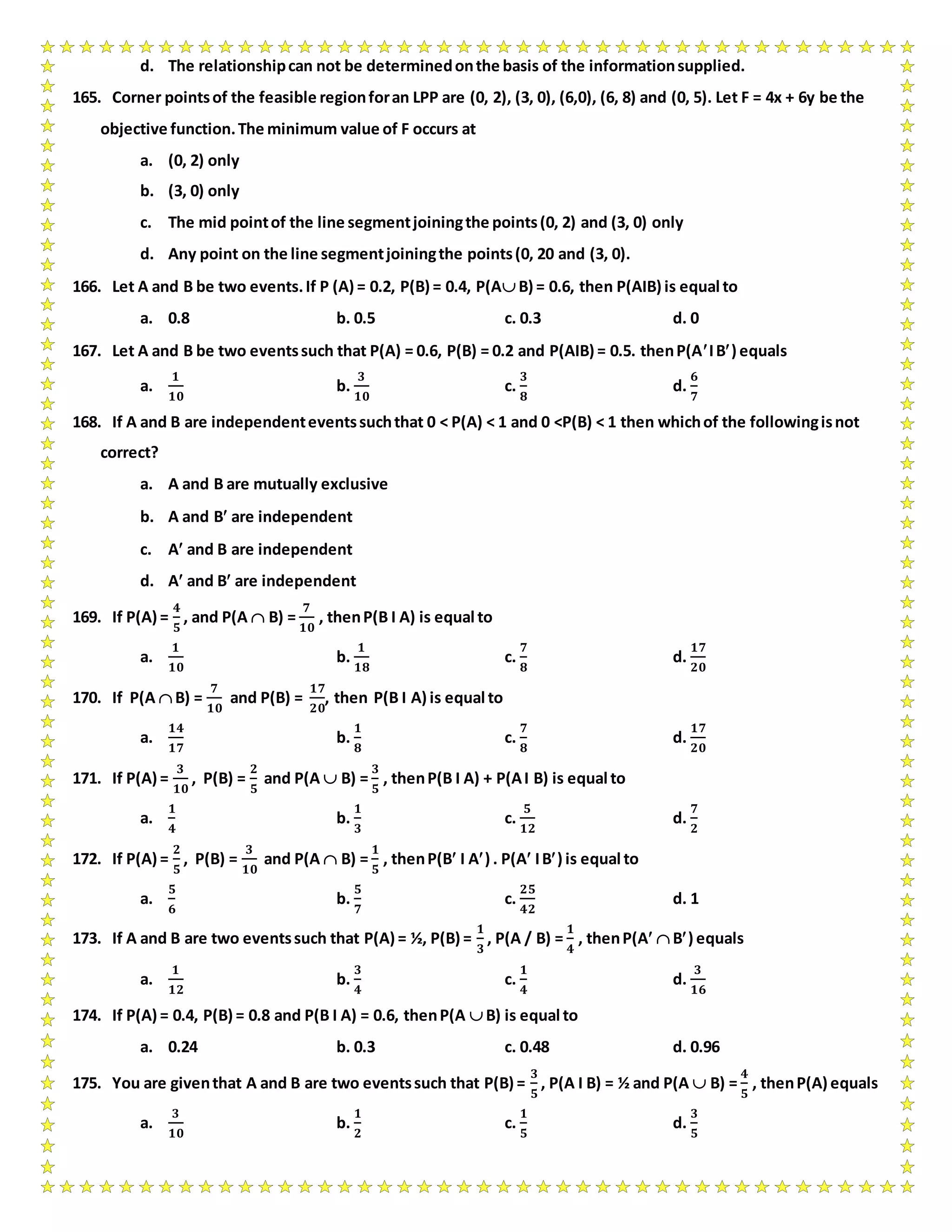Mcq exemplar class 12 | DOCX