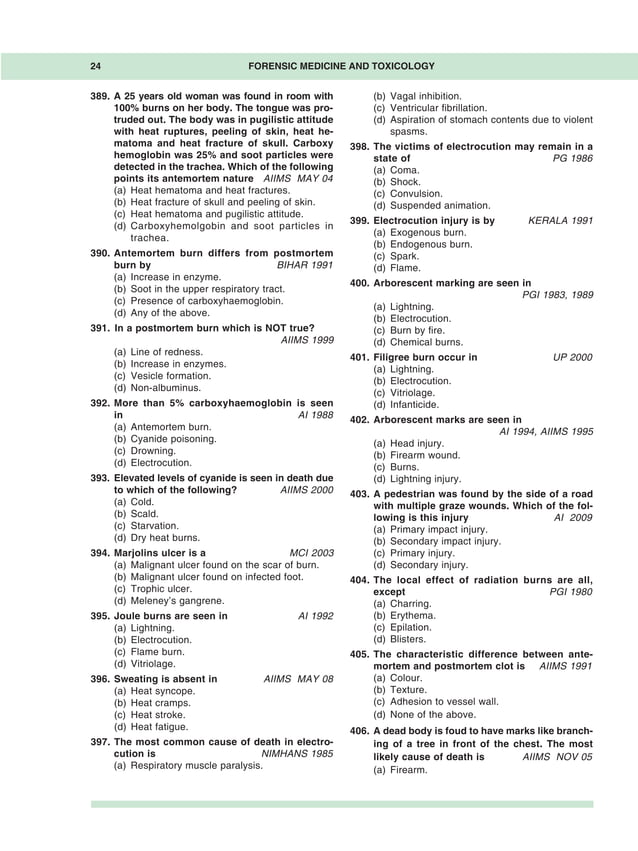 FORENSIC MEDICINE MCQS | PDF | Crime & Harmful Acts to Individuals, Society & Human Right ...