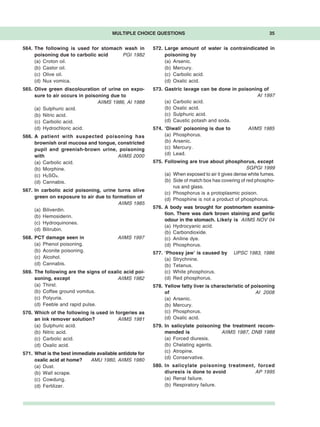FORENSIC MEDICINE MCQS | PDF
