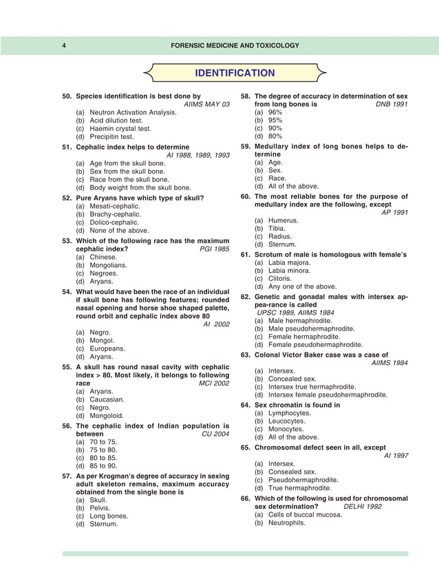 FORENSIC MEDICINE MCQS | PDF | Crime & Harmful Acts to Individuals, Society & Human Right ...