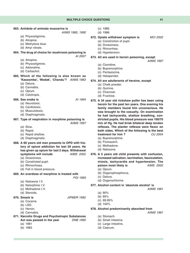 FORENSIC MEDICINE MCQS | PDF | Crime & Harmful Acts to Individuals, Society & Human Right ...