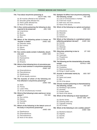 FORENSIC MEDICINE MCQS | PDF | Crime & Harmful Acts to Individuals ...