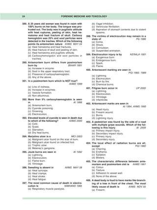 FORENSIC MEDICINE MCQS | PDF