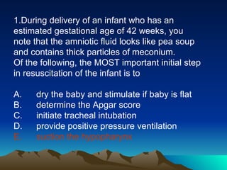 Mcq for neonatology | PPT