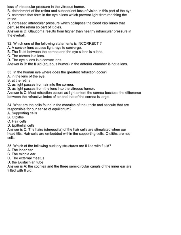 mcq Human Anatomy & Physiology.. pdf.pdf | Skin and Dermatology ...