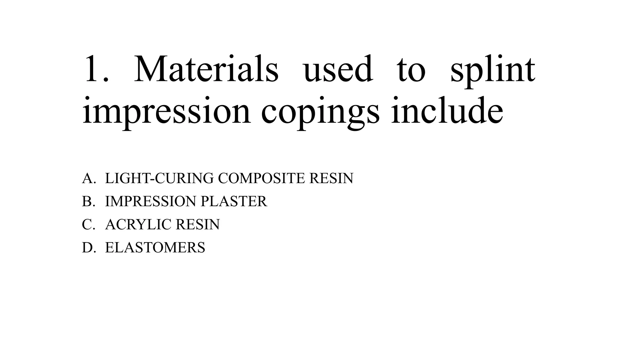 MCQ IN IMPRESSION IN IMPLANTS.pptx