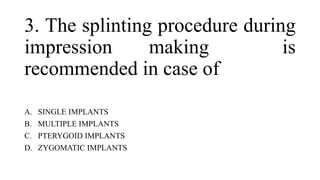 MCQ IN IMPRESSION IN IMPLANTS.pptx