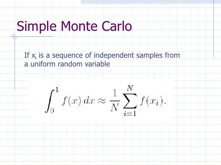 Monte Carlo and quasi-Monte Carlo integration