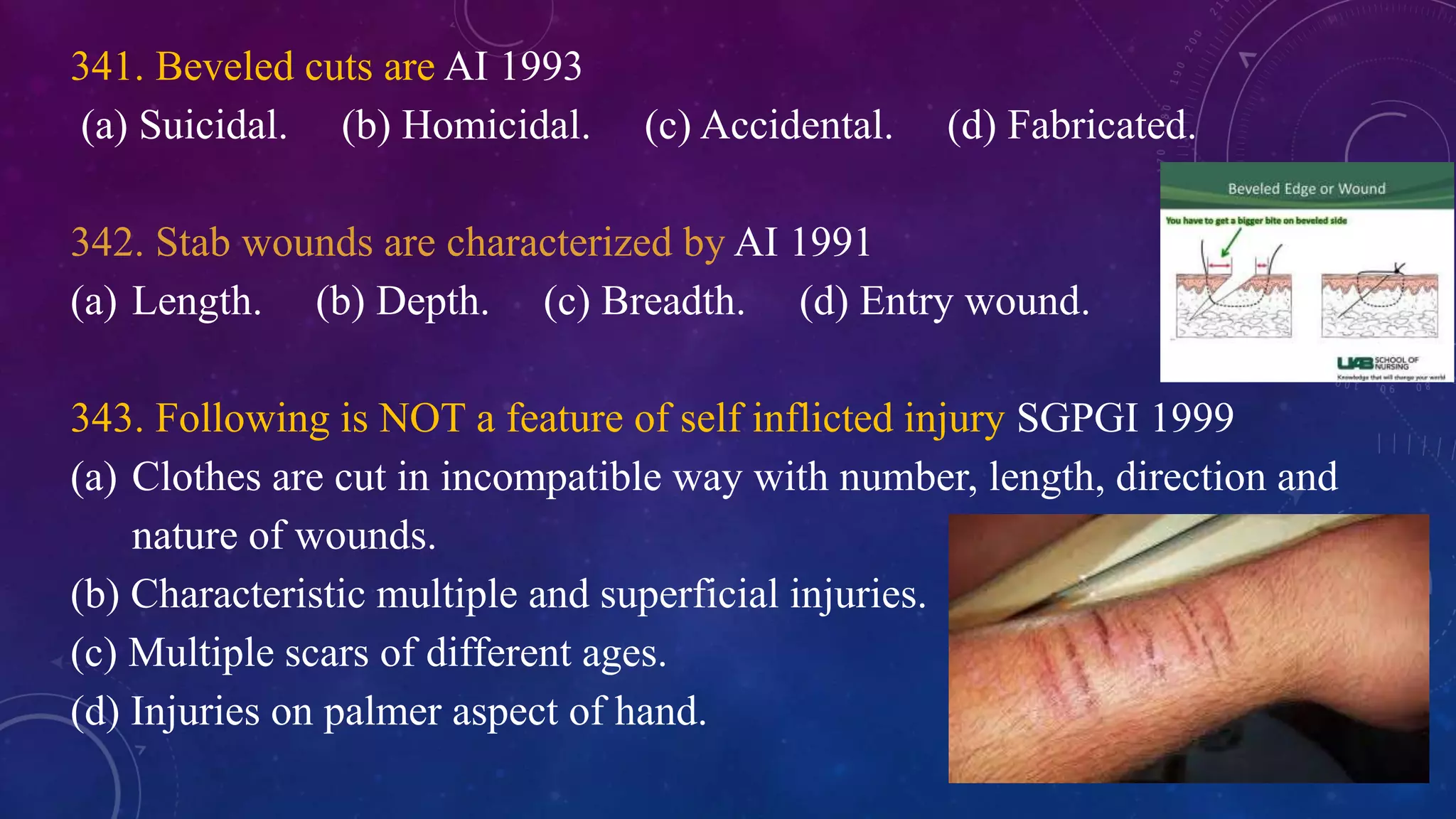 MCQ in MLI of wounds ppt | PPTX