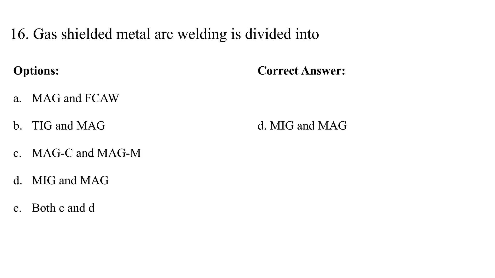 Manufacturing Technology - Multiple choice | PPT