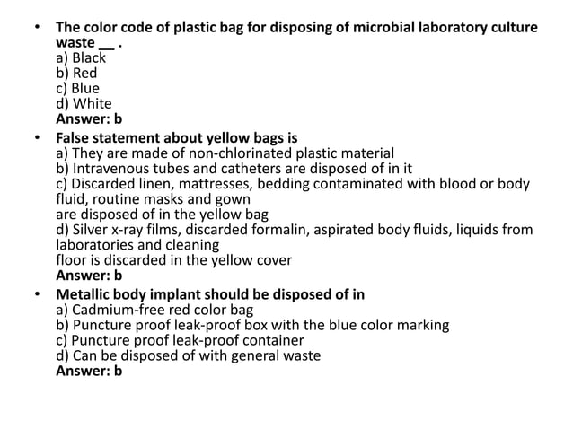 MCQ ON BMWM PPT.pptx | Infectious Diseases | Diseases and Conditions