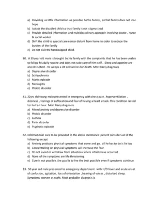Mcq one best answer behavioral sciences | DOCX