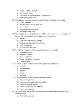 Mcq one best answer behavioral sciences | DOCX