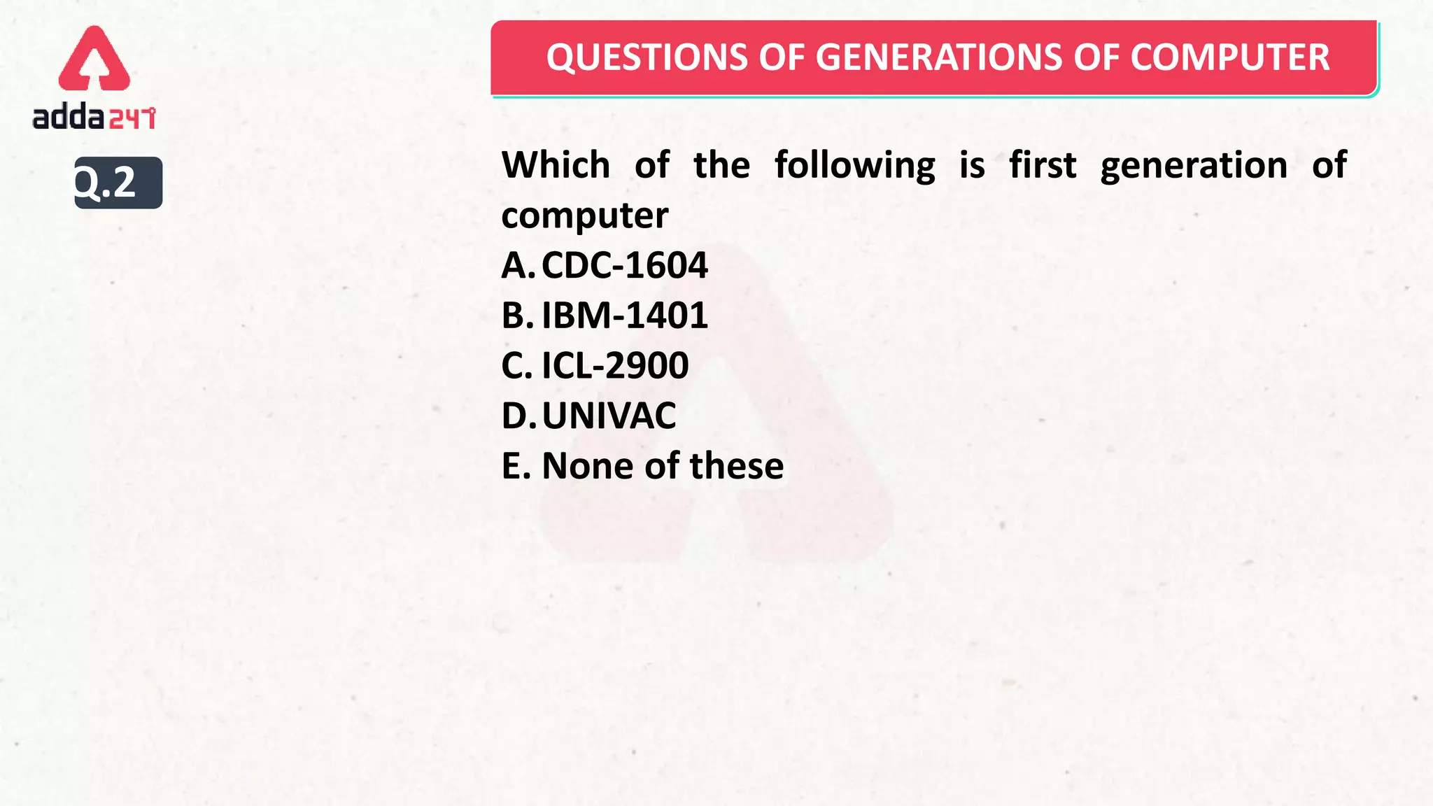 Mcq on fundamental of computer | PPTX | Computing | Technology & Computing