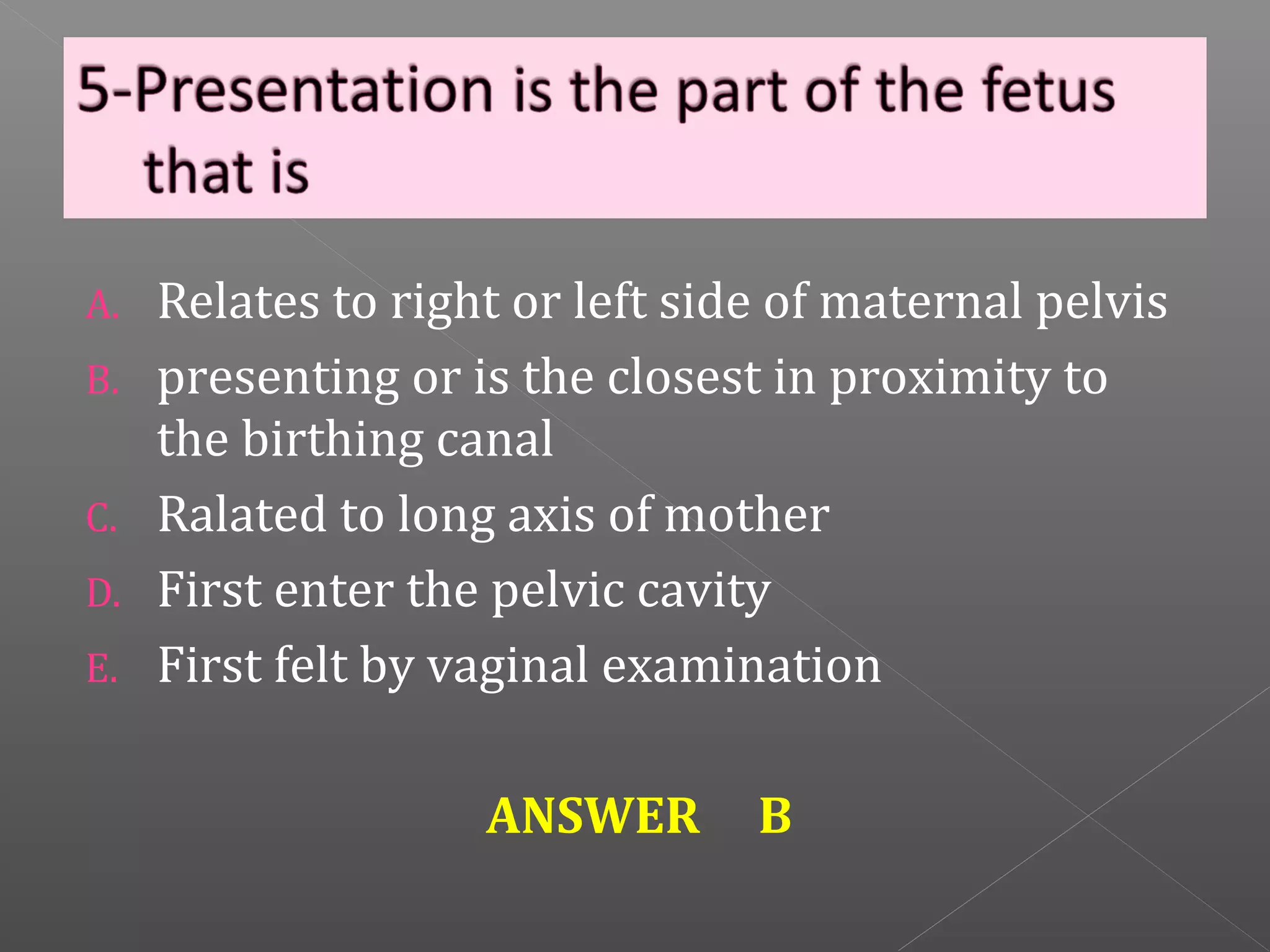 Mcq on normal and abnormal labor for undergraduate | PPT